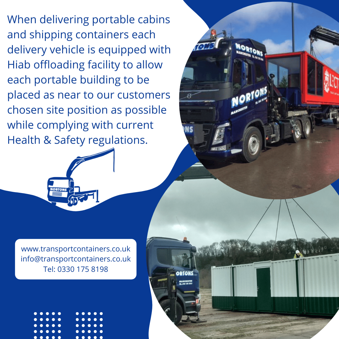 Portable cabins and shipping containers delivery